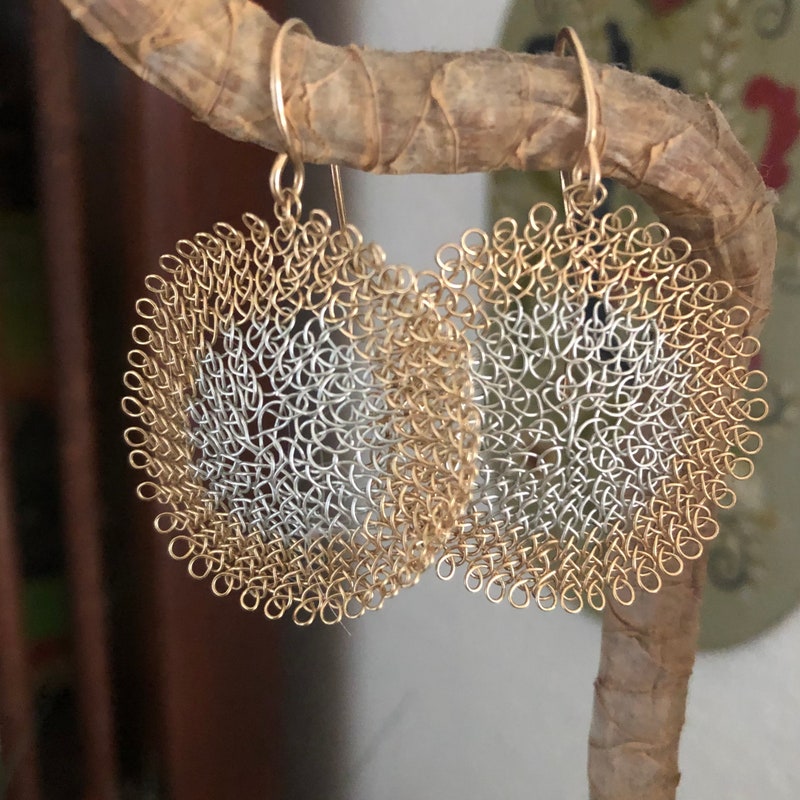 Metal.snowflake Earrings - Etsy