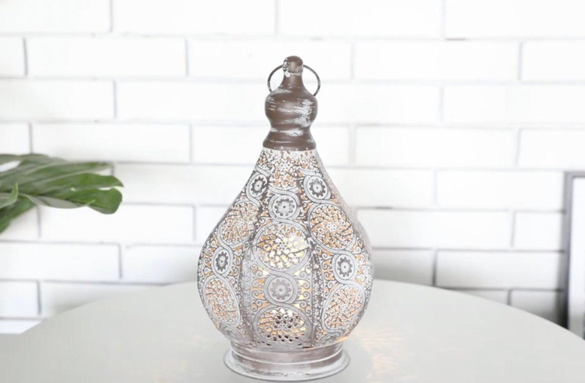 Moroccan Table Lantern | Table Lamp | Table Top and Garden Lantern ...