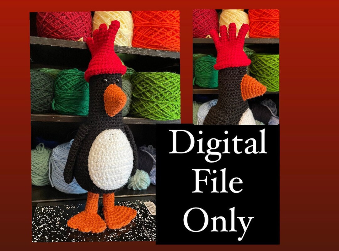 CROCHET PATTERN for Penguin Chicken With Glove Hat - Etsy