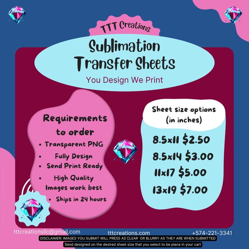 Sublimation Transfers - Etsy