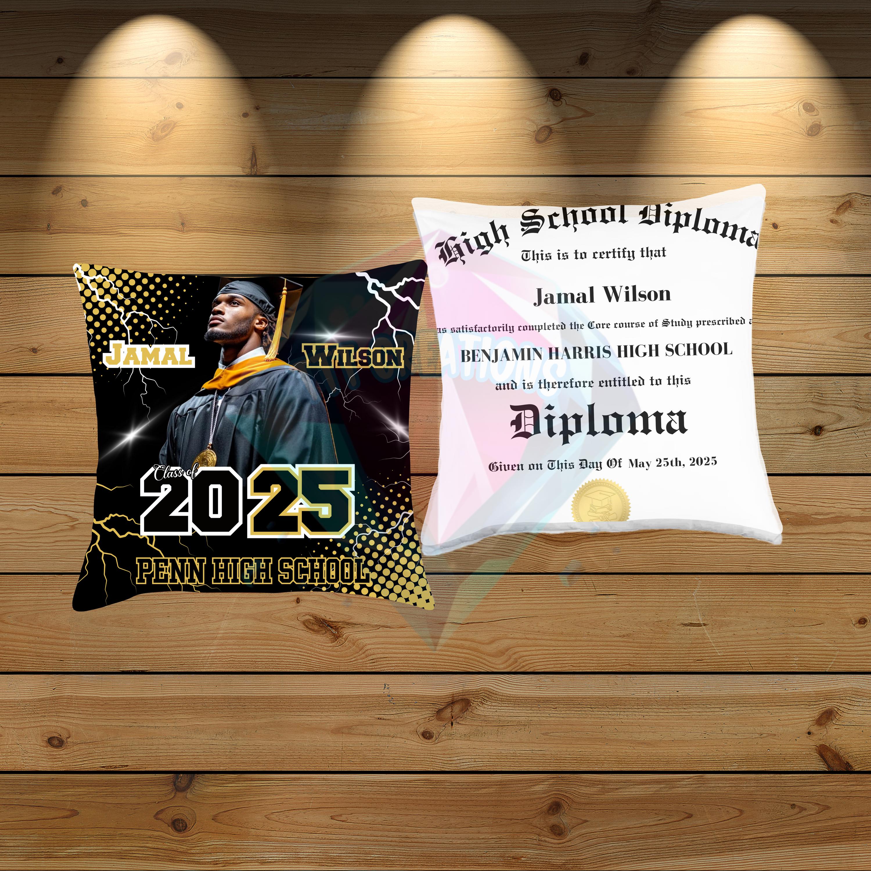 Editable Graduation Design Diploma Pillow Mock Up - Etsy