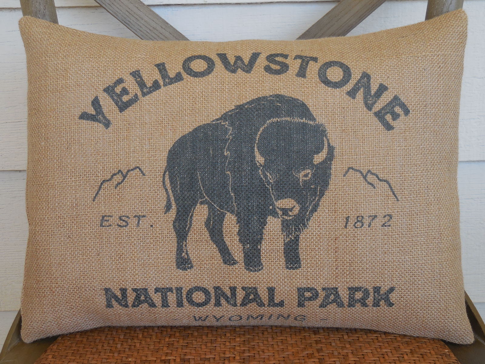 Yellowstone NP Pillow, Yellowstone Decor, Farmhouse Pillows, Travel ...