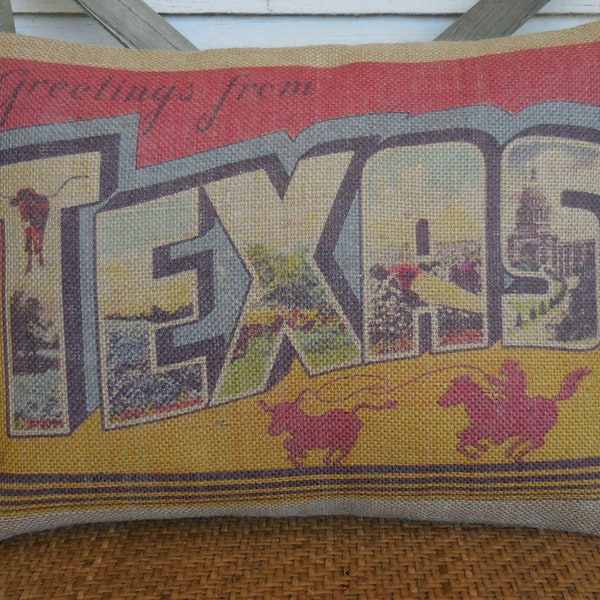 Texas Pillow - Etsy