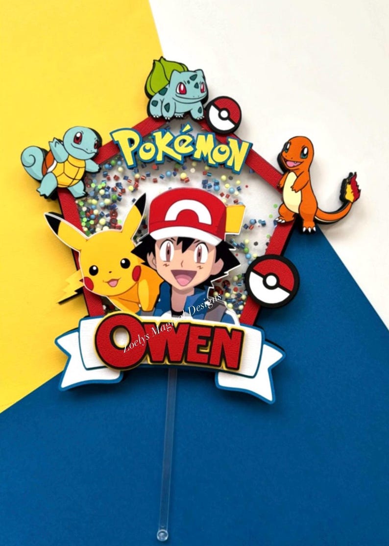 Pokemon Cake Topper - Etsy