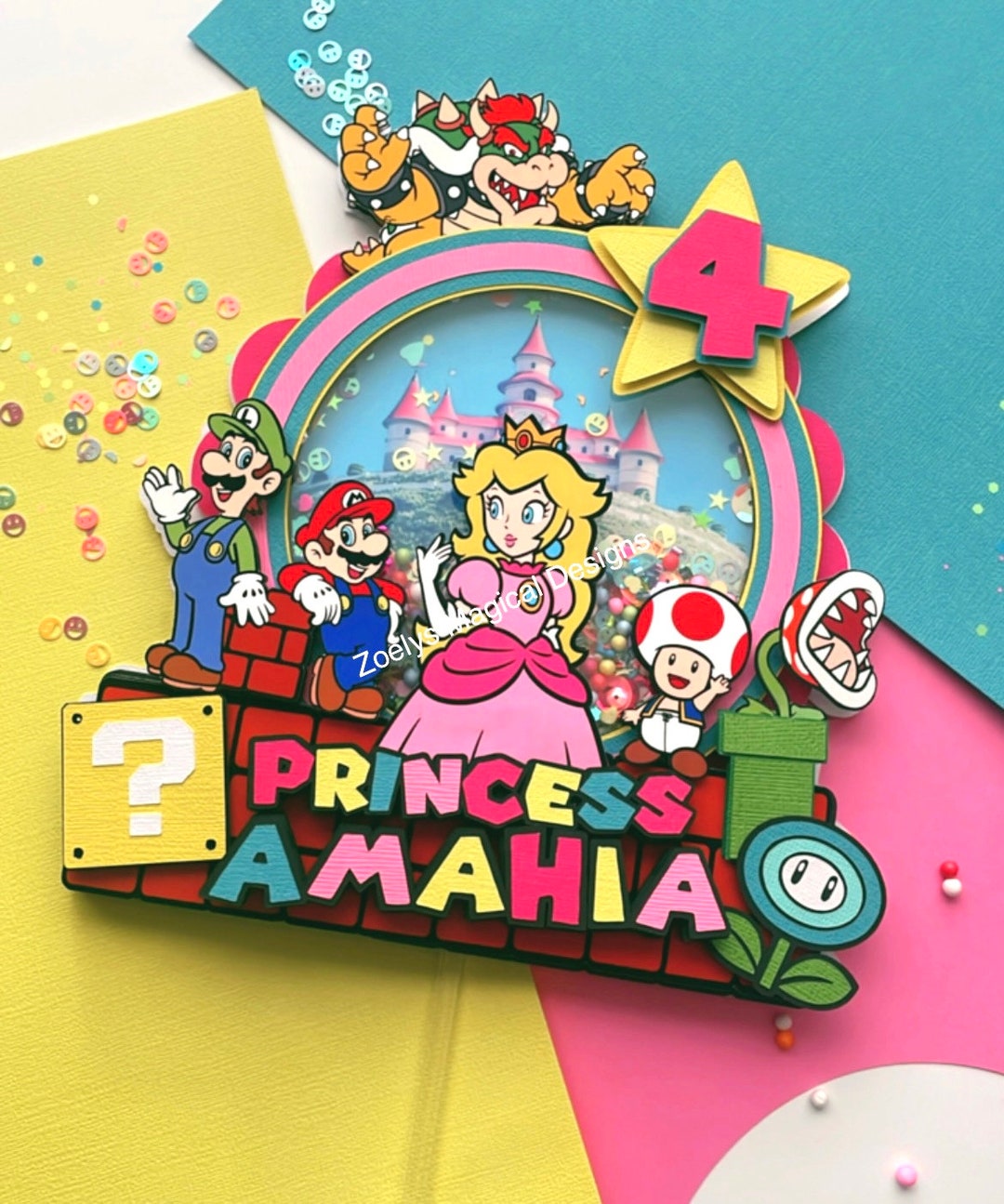 Princess Peach Caketopper - Etsy