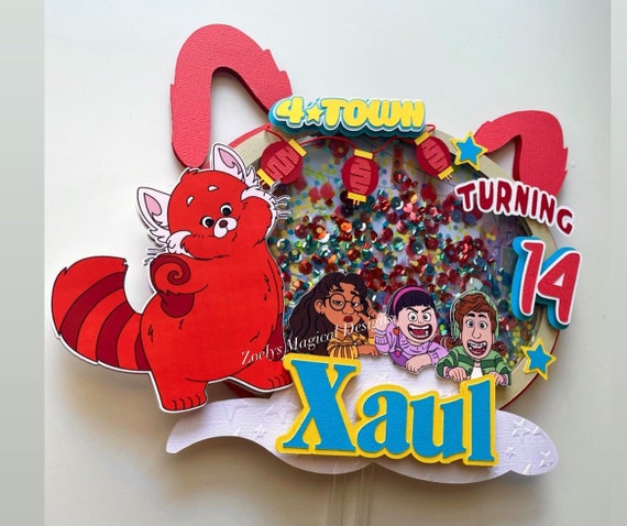 Turning Red Caketopper / Banner - Etsy