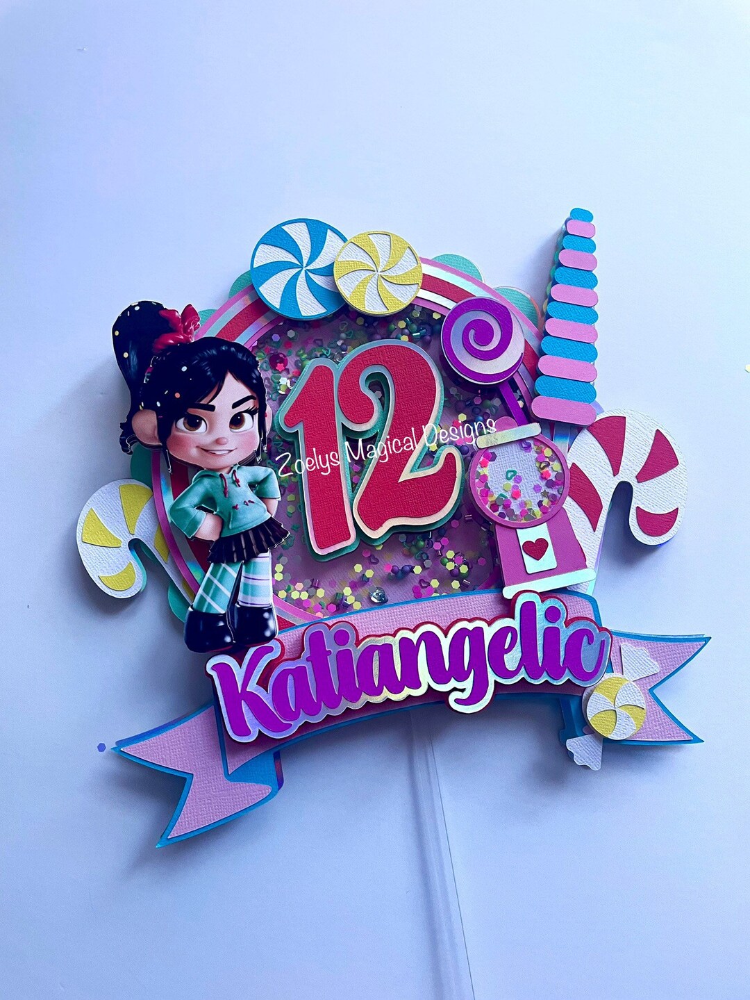 Vanellope Sugar Rush Caketopper - Etsy