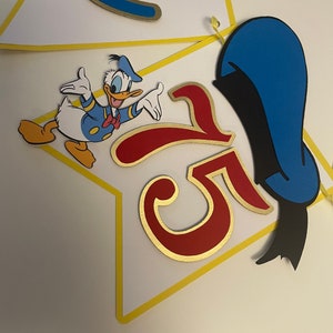 Caketopper & Banner Donald Duck - Etsy