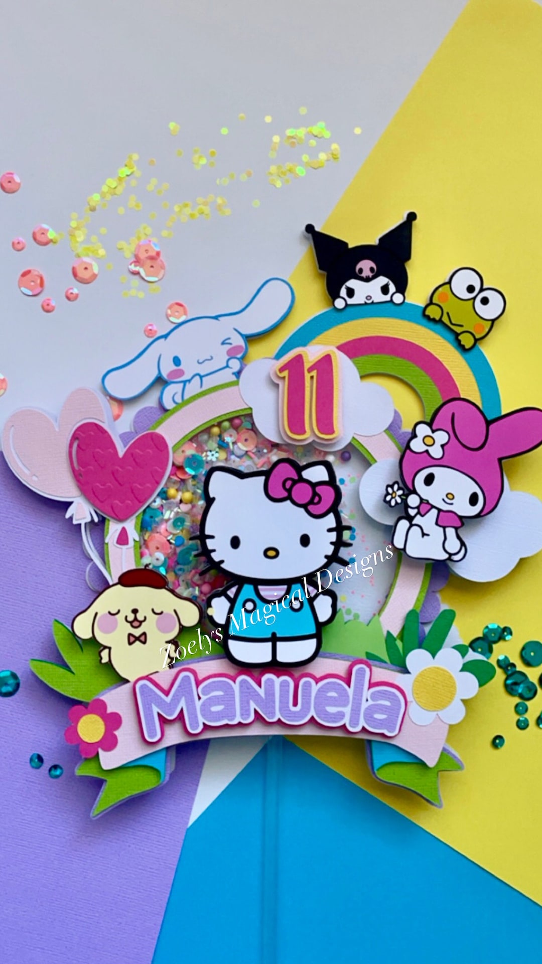Caketopper Hello Kitty and Friends - Etsy