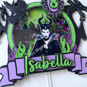 Maleficent Caketopper - Etsy