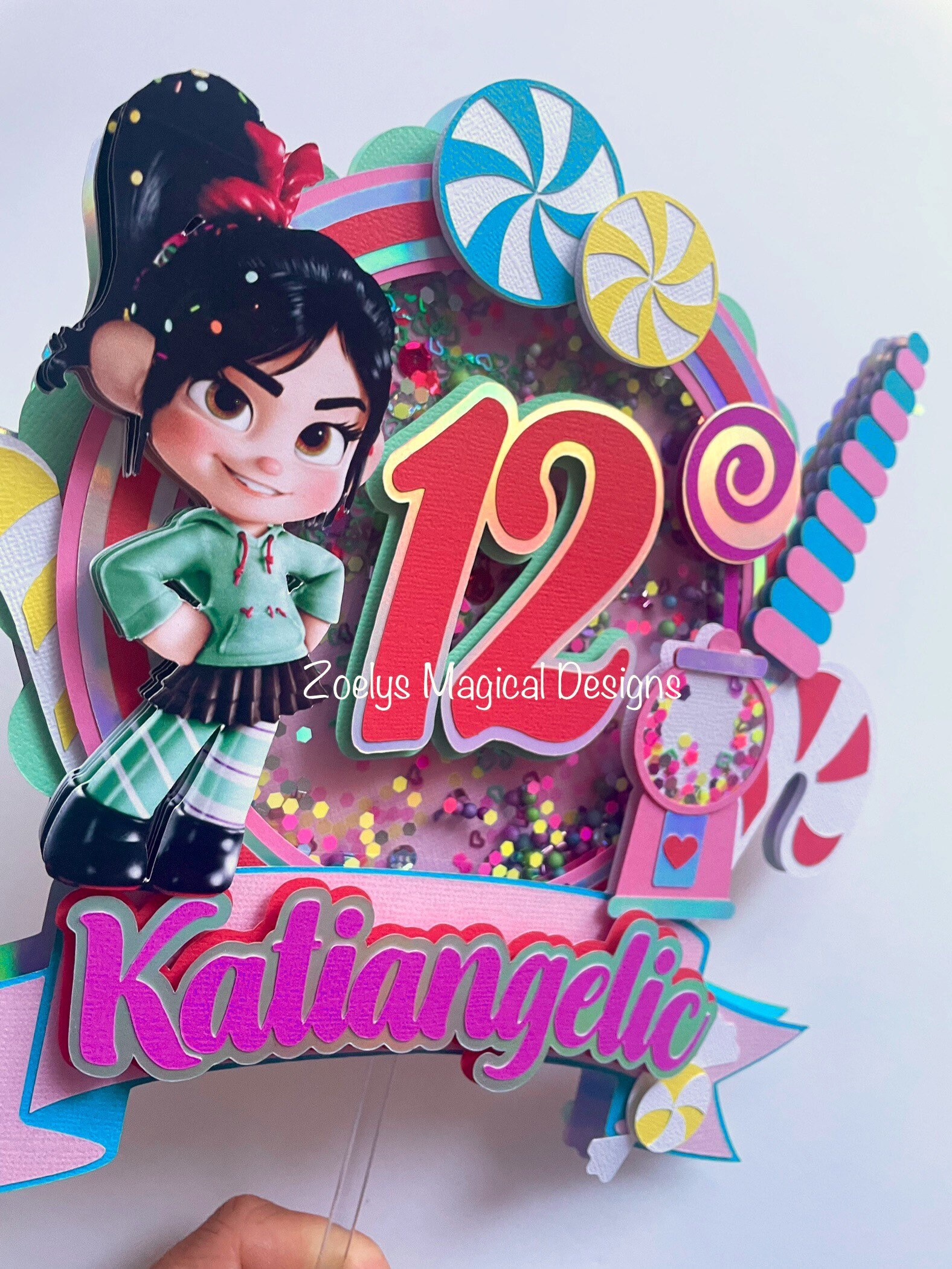 Vanellope Sugar Rush Caketopper - Etsy