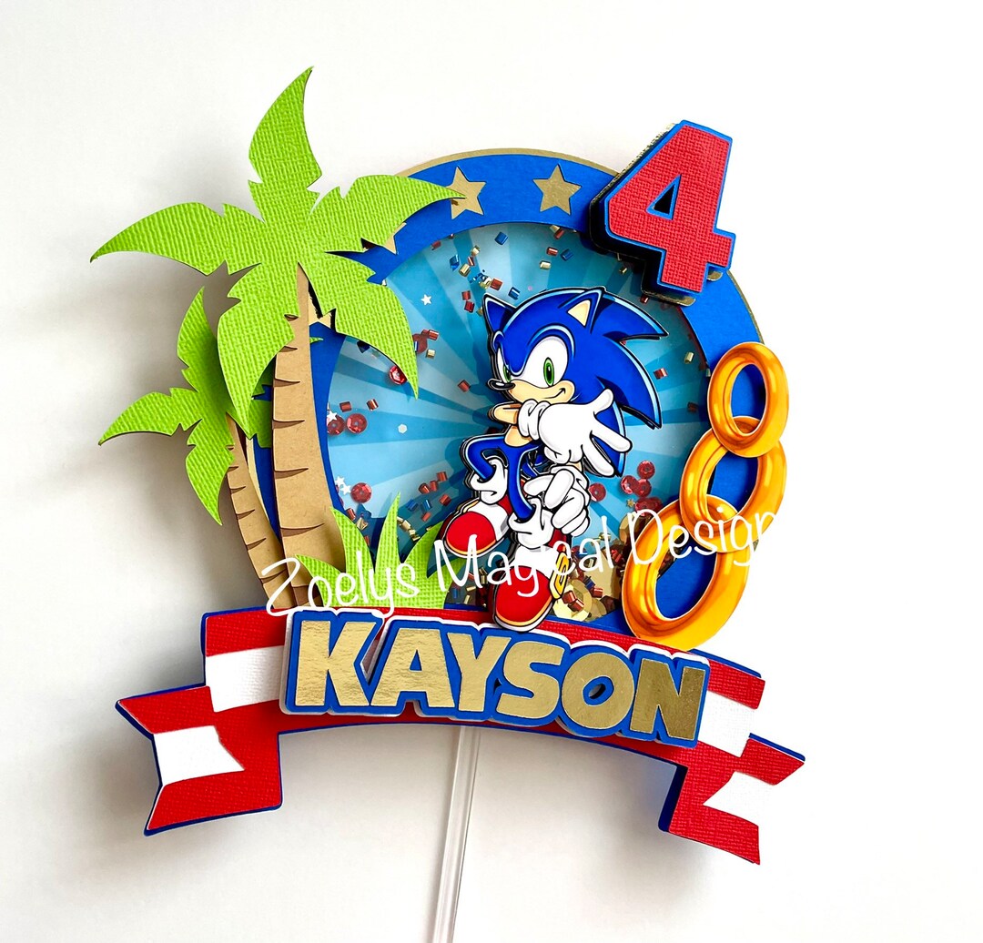 Sonic Caketopper Etsy