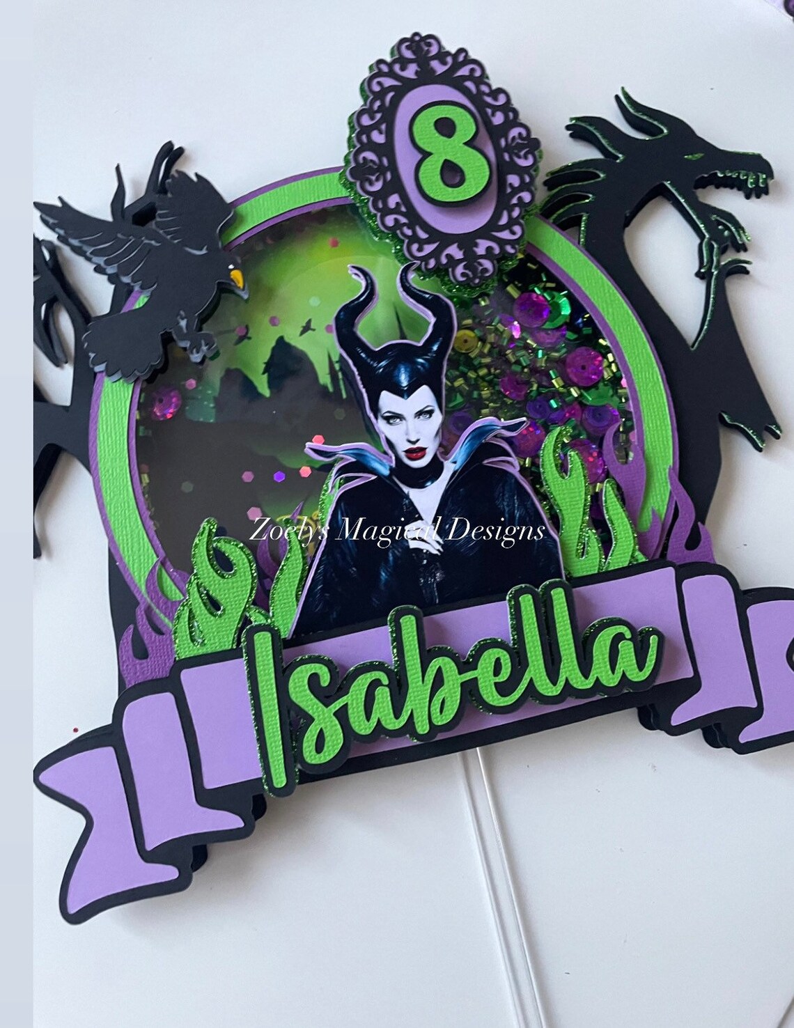 Maleficent Caketopper - Etsy