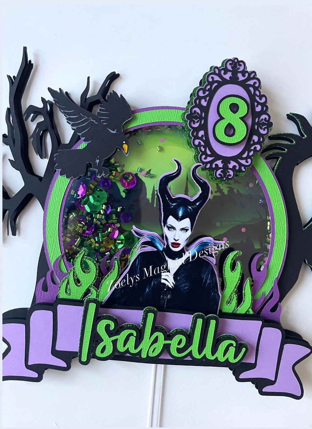 Maleficent Caketopper - Etsy