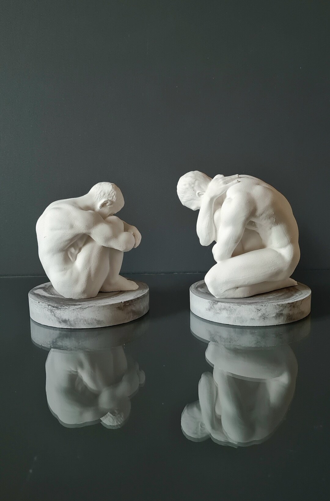 Male Body Torso, Office Decors, Abstract Thinker Statue, Man in Thought ...