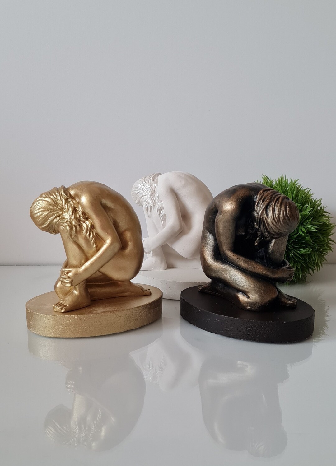Statue Female Abstract Thinker Statue Handmade Sculpture Sculpture ...