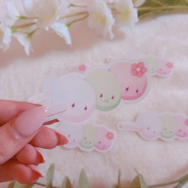 Kawaii Dango Sticker Japanese Decal Japanese Sweets Food Sticker - Etsy