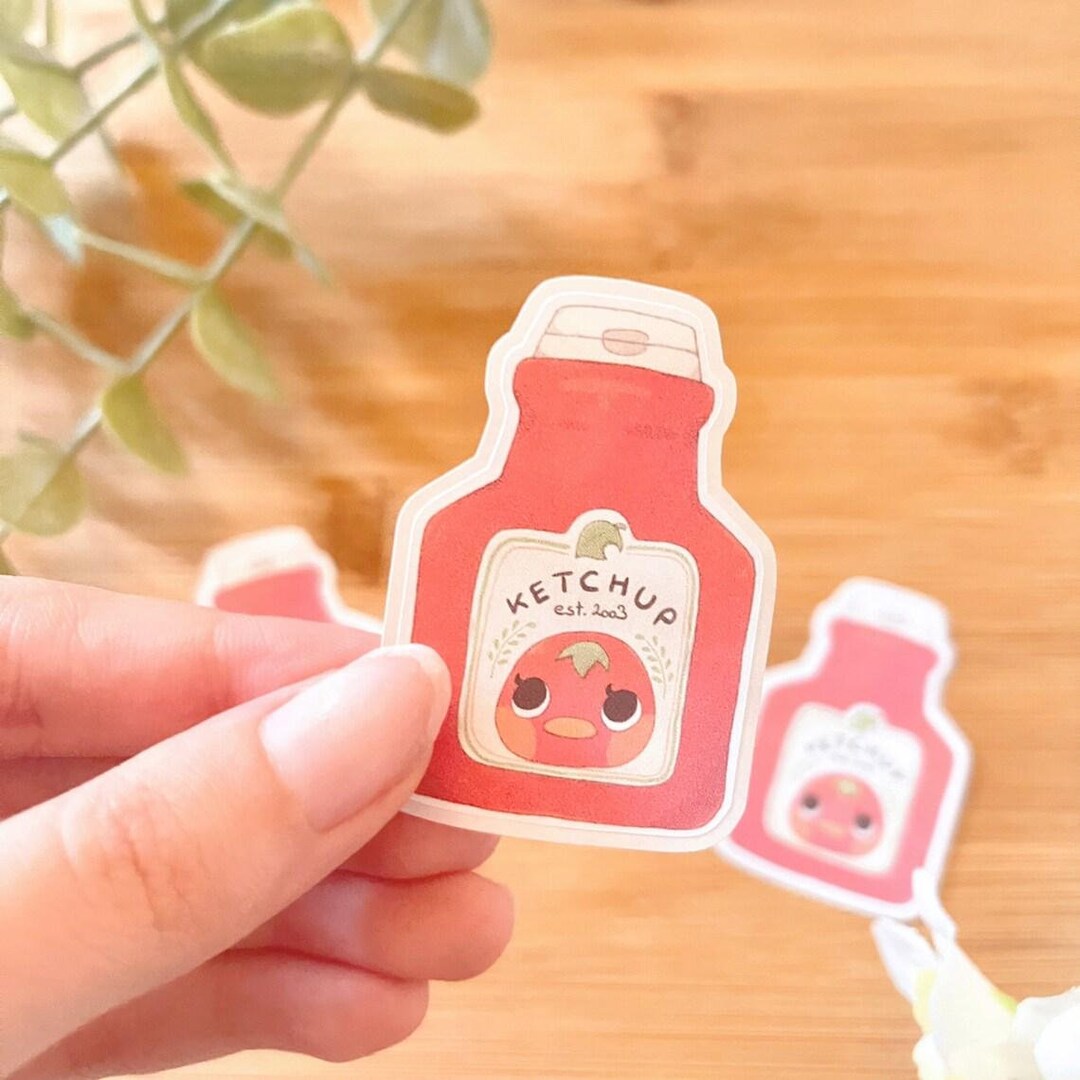 Animal Crossing Ketchup Sticker ACNH Stickers Bullet Journal ...