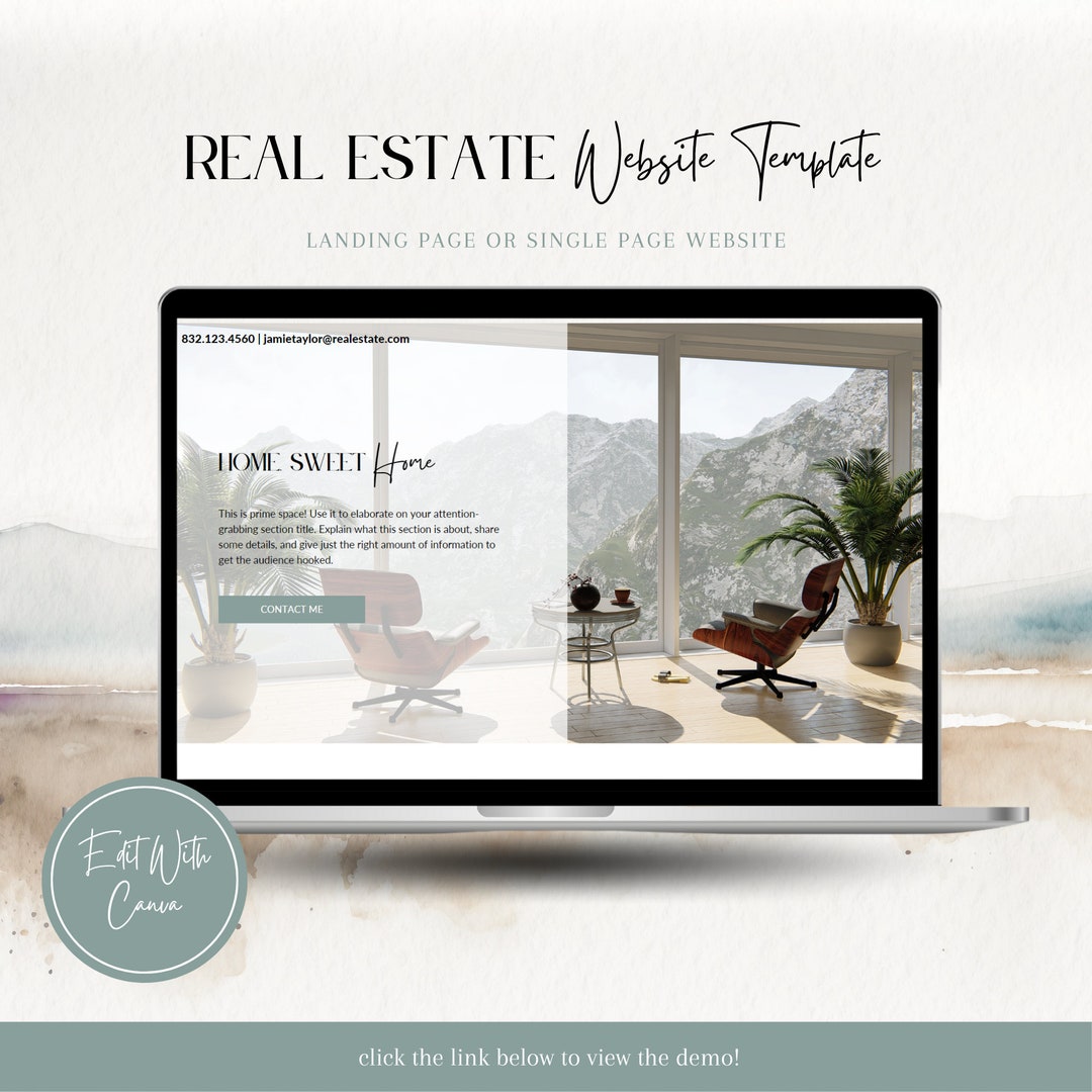 Single Page Real Estate Website | Home Page | Landing Page | Connect ...