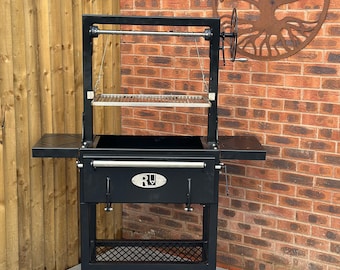 Blacksmith Barbecue Grill With Leaves - Etsy