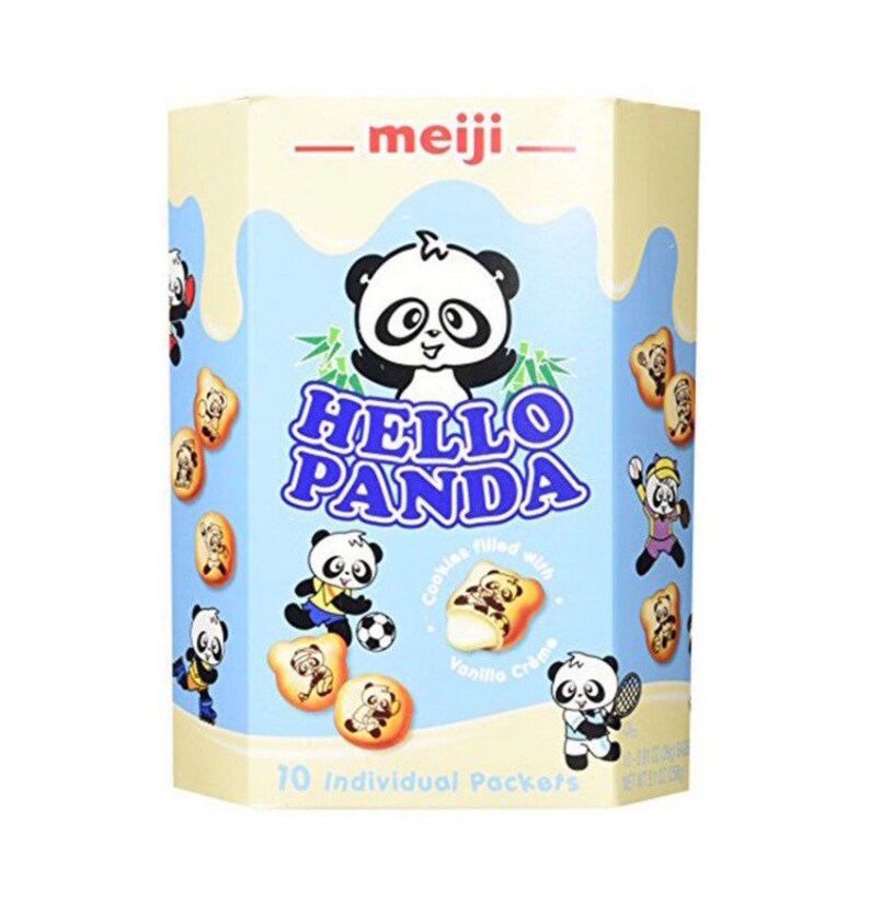 Japanese MEIJI Hello Panda Cookies Milk/vanilla Flavor Family - Etsy