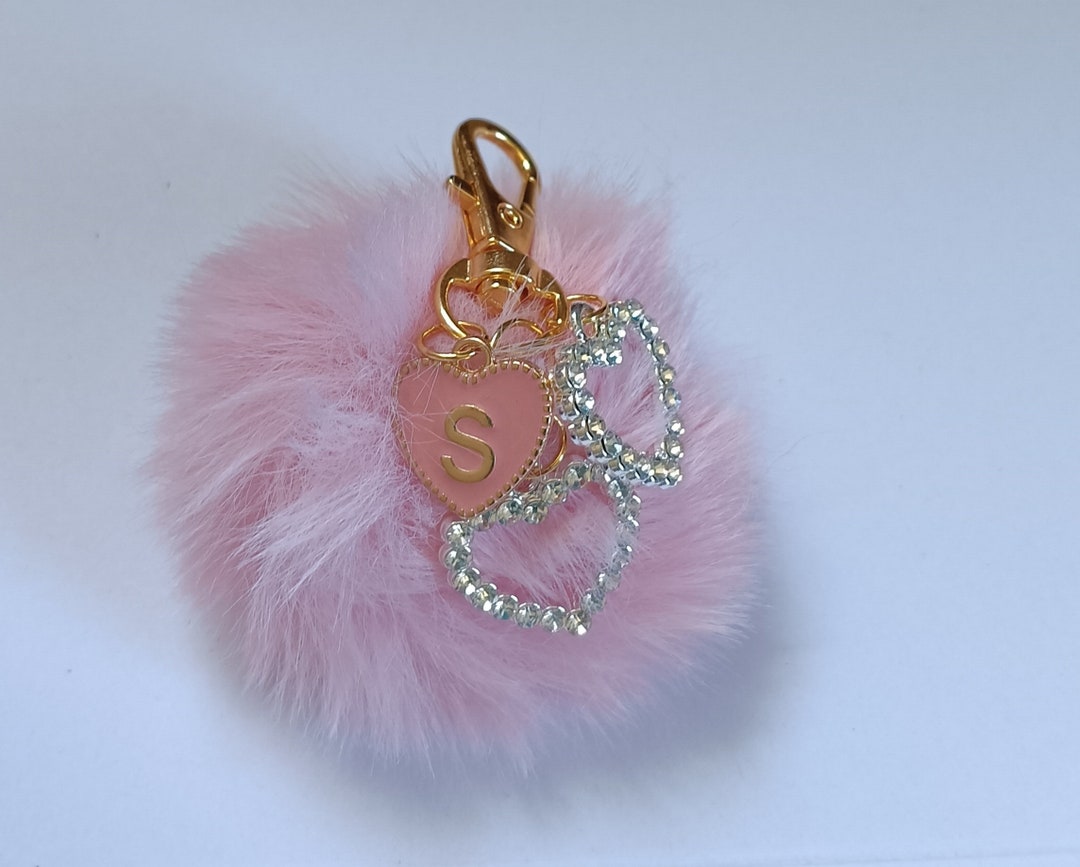 Pink Customizable Pom Pom Purse/key Clip - Etsy
