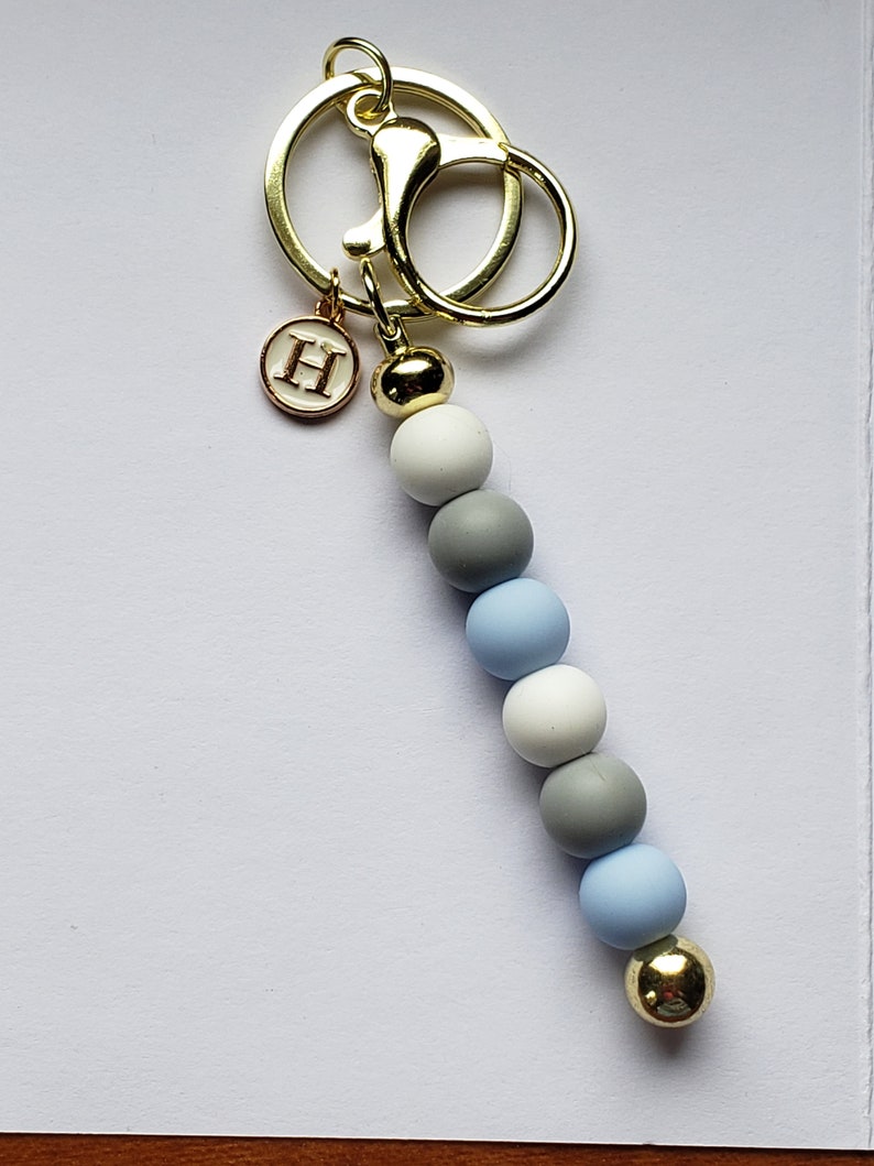 Customizable Beaded Bar Keychain - Etsy
