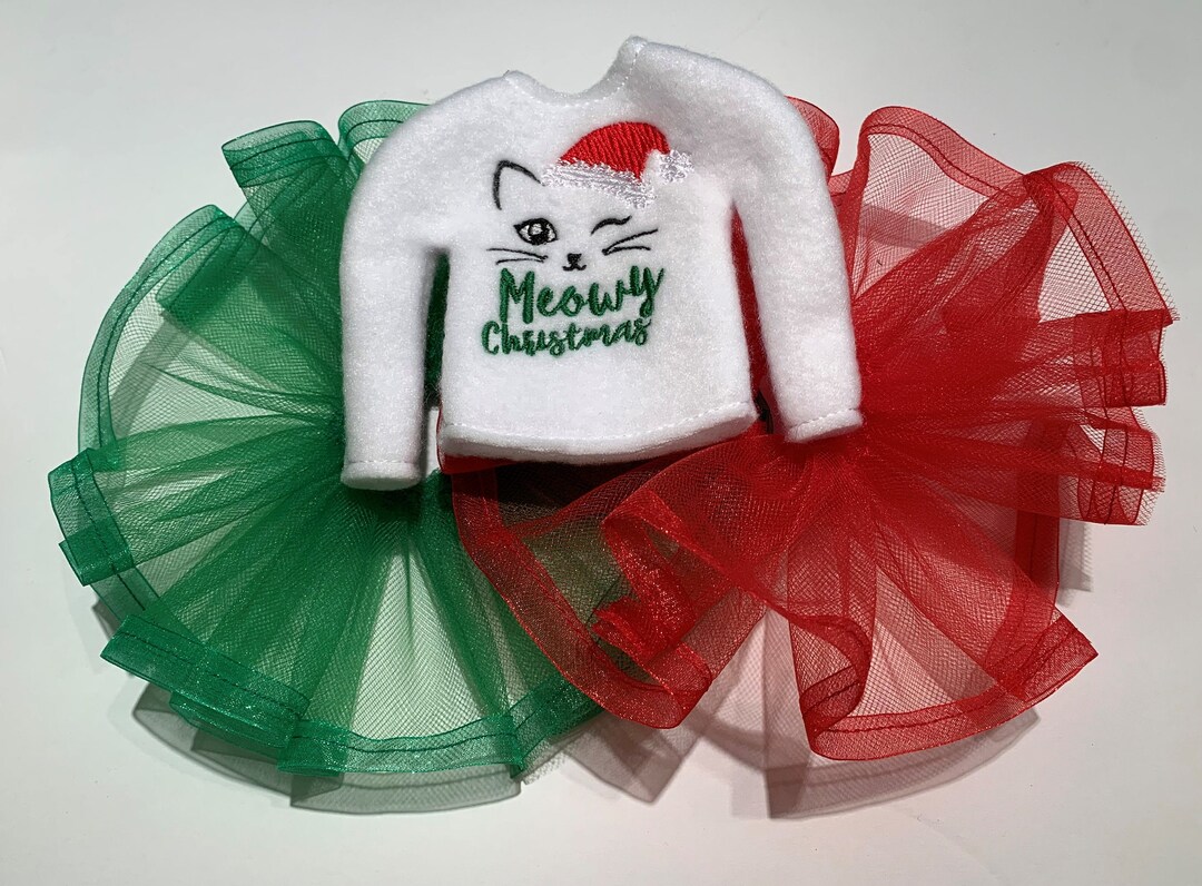 Elf Sweater - Elf Clothes - 12-inch Doll Clothes - Doll Tutu - Girl Elf ...