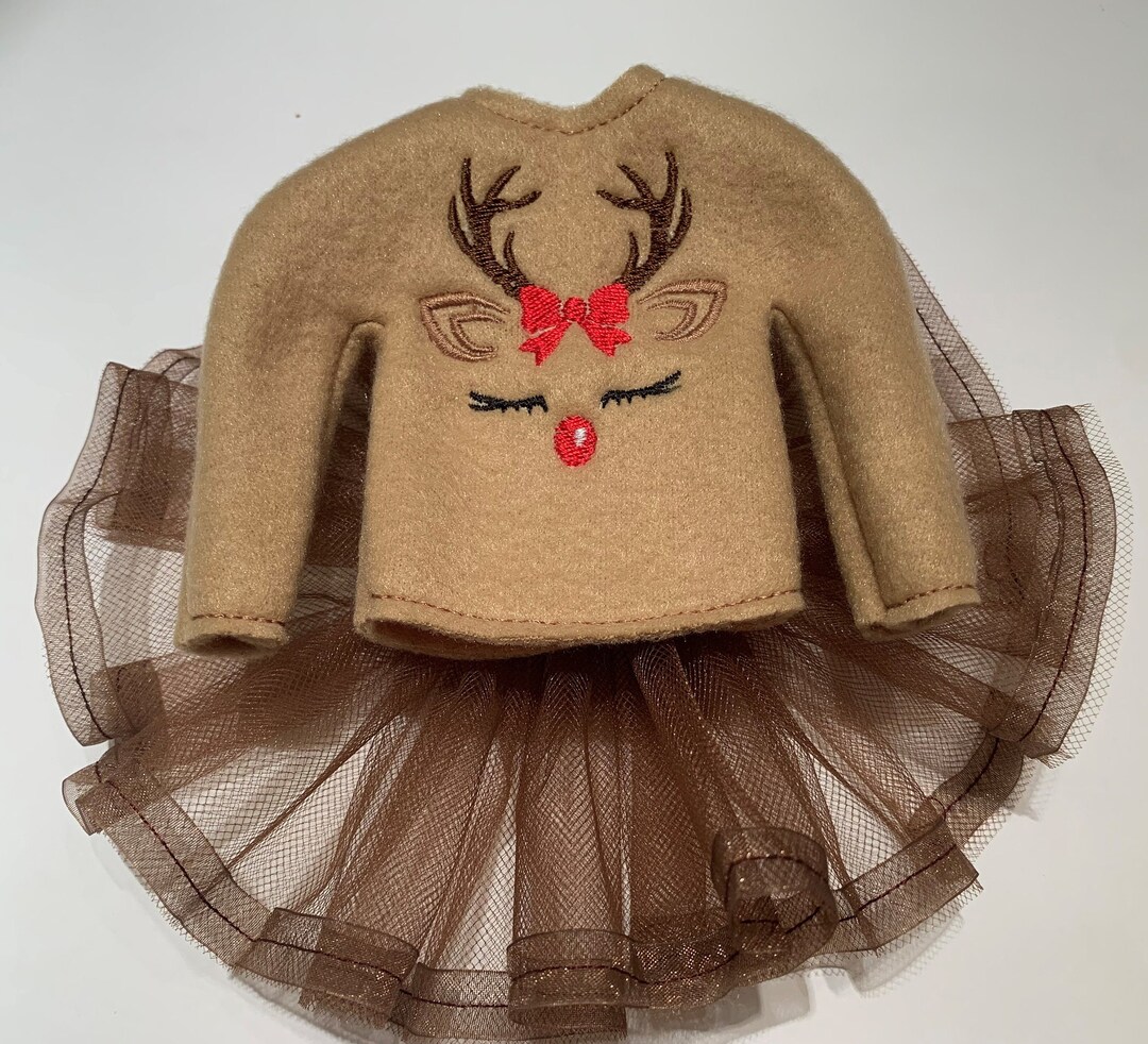 Elf Sweater - Elf Clothes - 12-inch Doll Clothes - Doll Tutu - Girl Elf ...