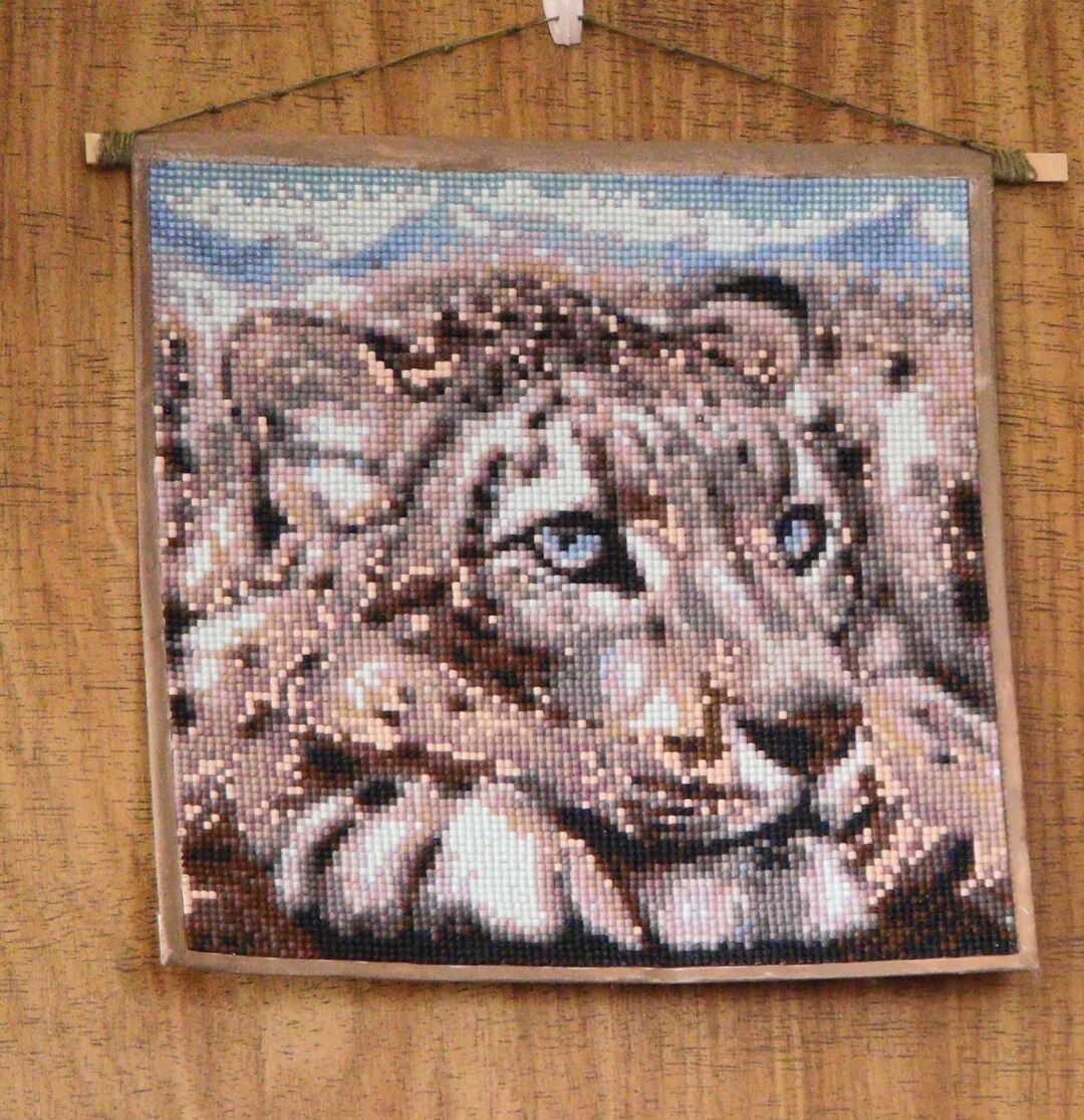 Big Cat Face Completed Diamond Painting - Etsy