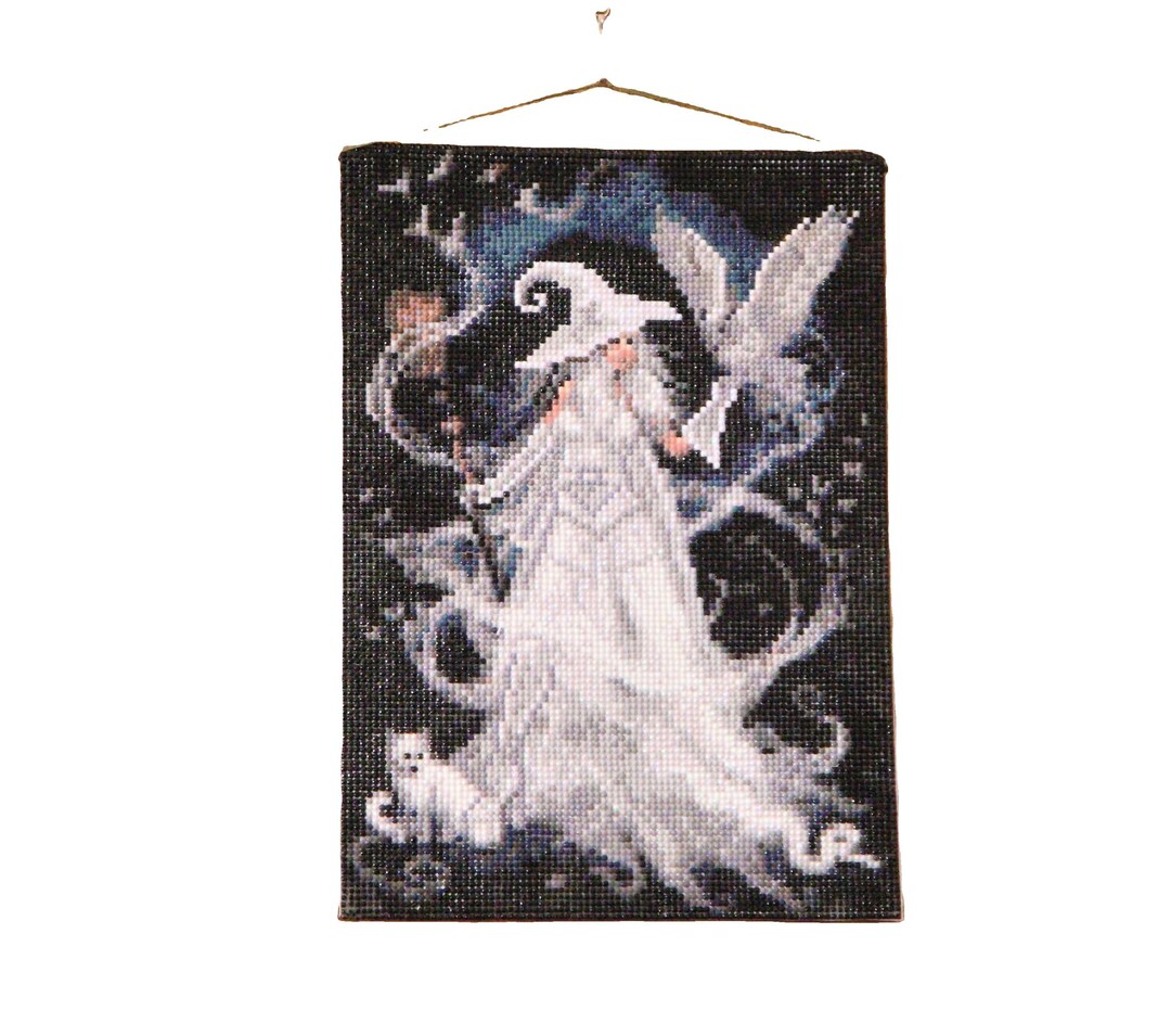 White Wizard Completed Diamond Painting - Etsy
