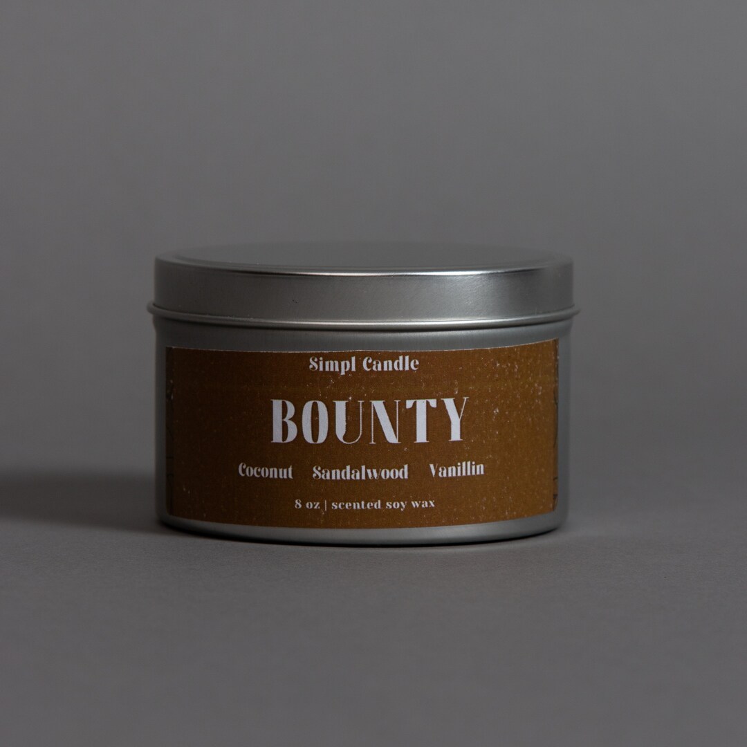 Bounty Coconut Sandalwood Vanillin Scented Soy Candle Aesthetic Home Decor Home Gift Dessert ...