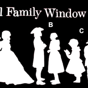 Colonial Family Stick Figure Family - Etsy