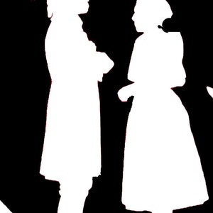 Colonial Family Stick Figure Family - Etsy