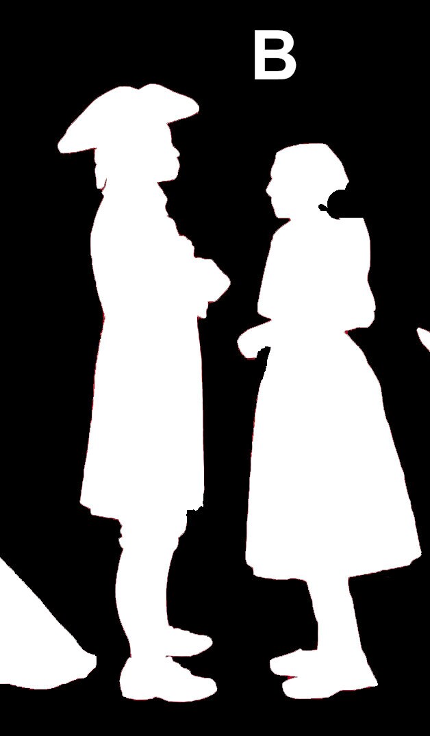 Colonial Family Stick Figure Family - Etsy