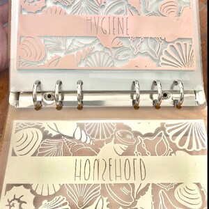 Clear Laminated A6 Sea Shells Cash Envelopes, Handmade and Customizable ...