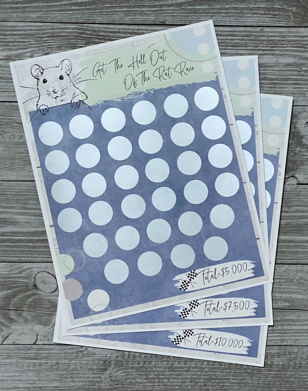 Double-sided Scratch and Save Cardstock Challenge, Rat Lovers Scratch ...