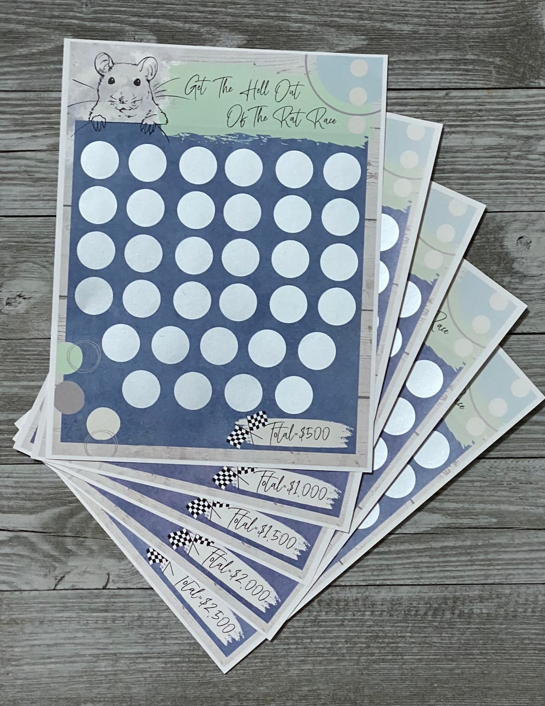 COMPLETE 8 Scratch and Save Cardstock Challenge, Scratch off Savings ...