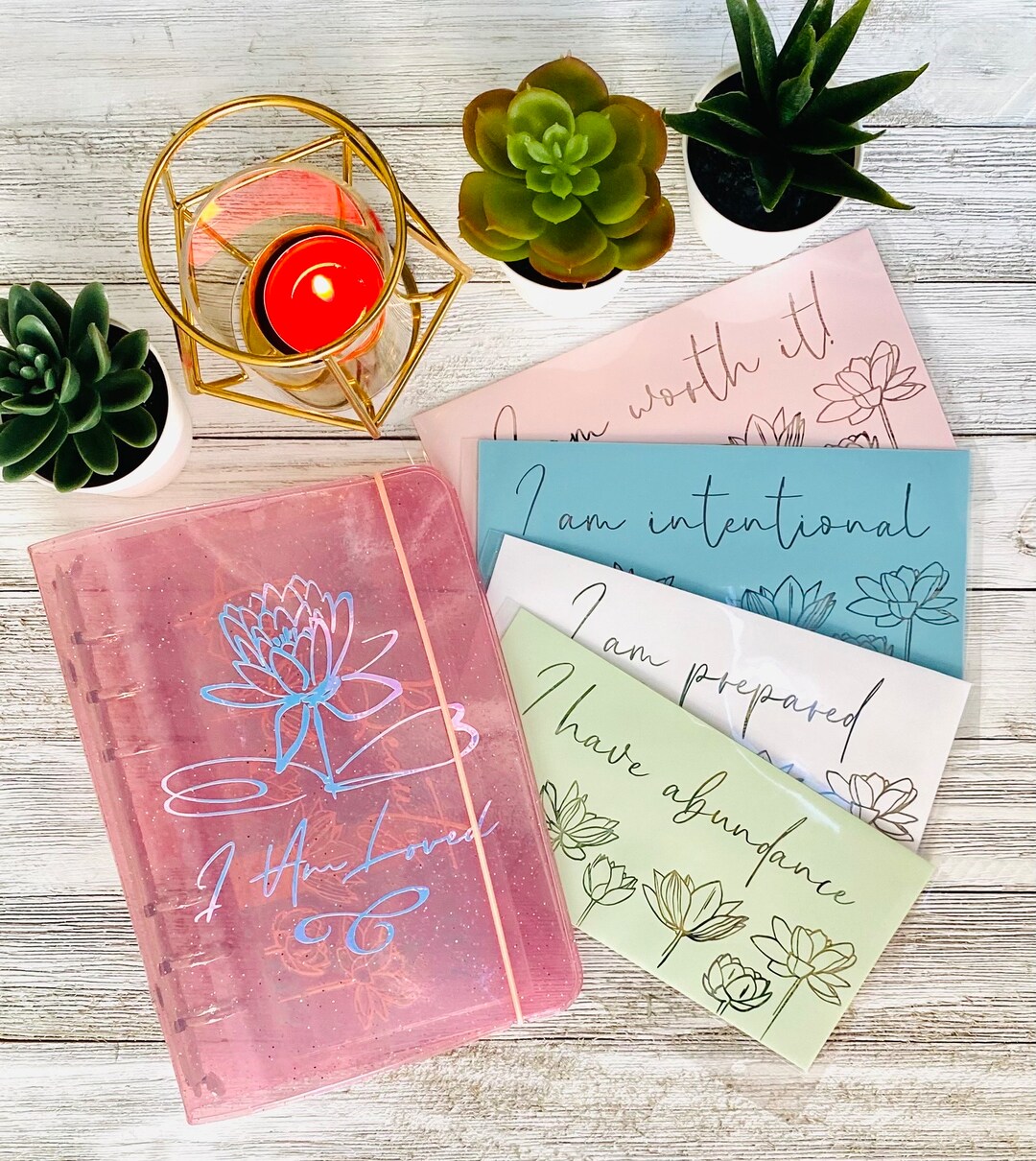 Lotus Budget Starter Kit With Laminated Clear Cash Envelopes Envelopes ...