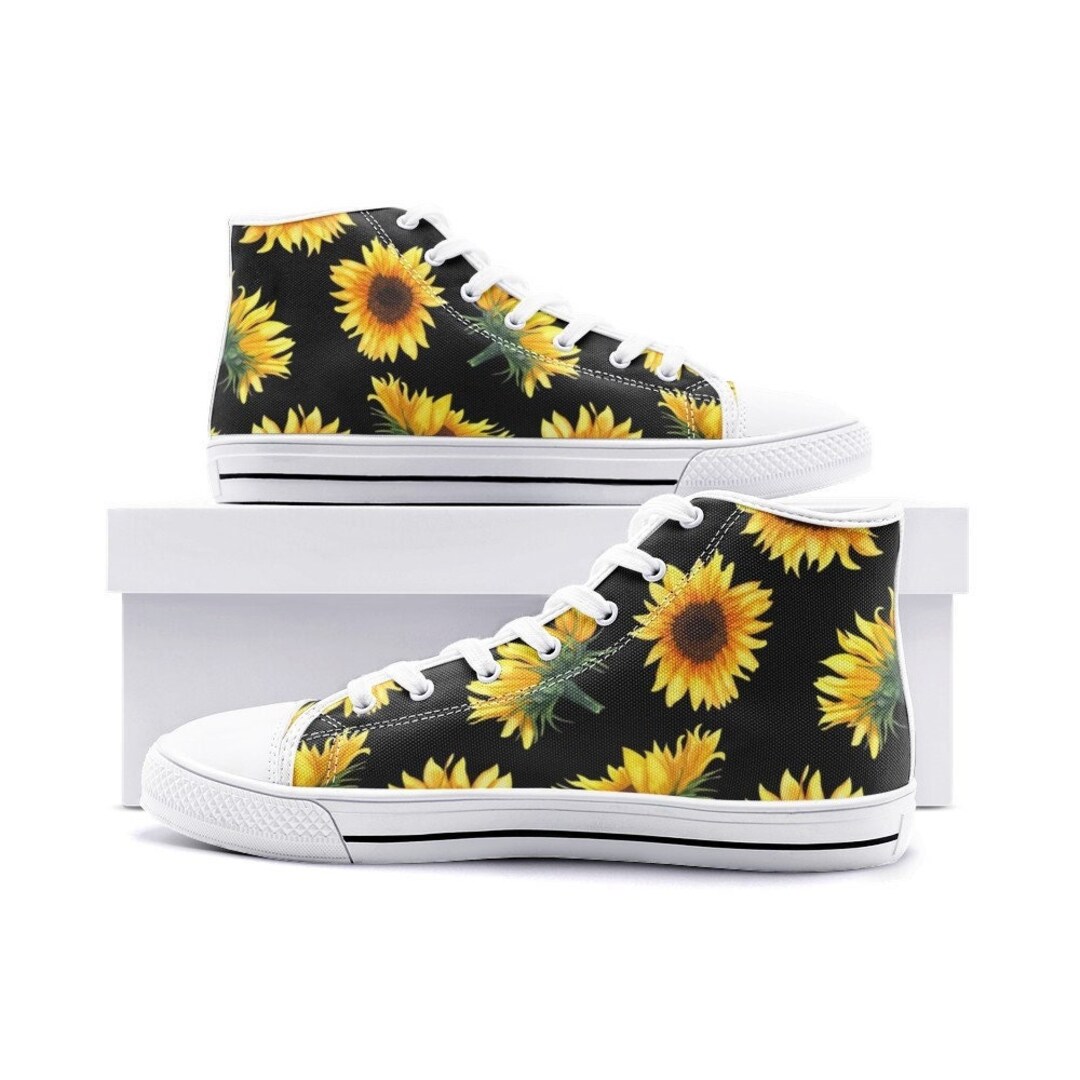 Sunflower Shoes Sunflower Sneakers Cute Shoes Sunflower Gifts Custom ...