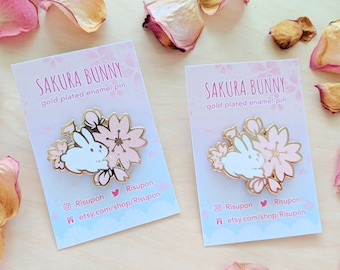Sakura Spinning Hard Enamel Pin - Cherry Blossom - Kawaii Pins - Stress Relief - Unique Gift ...