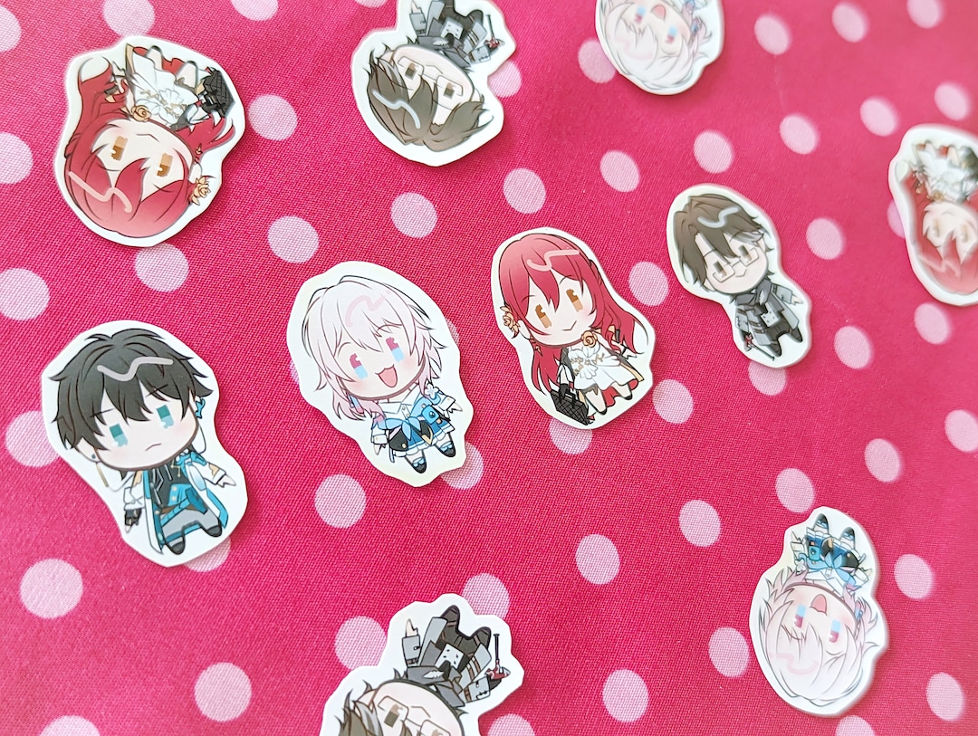Honkai: Star Rail Astral Express Crew Vinyl Stickers March 7th Himeko ...