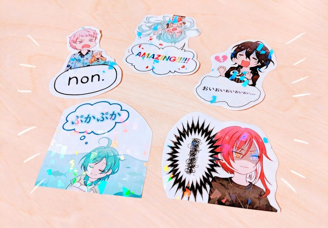 Ensemble Stars Holographic Stickers Oddballs Set (natsume, Shu, Rei ...
