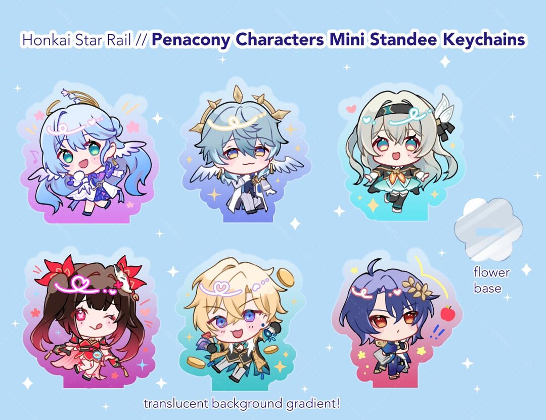 Honkai Star Rail Mini Standees Penacony Aventurine Robin Sunday Firefly ...