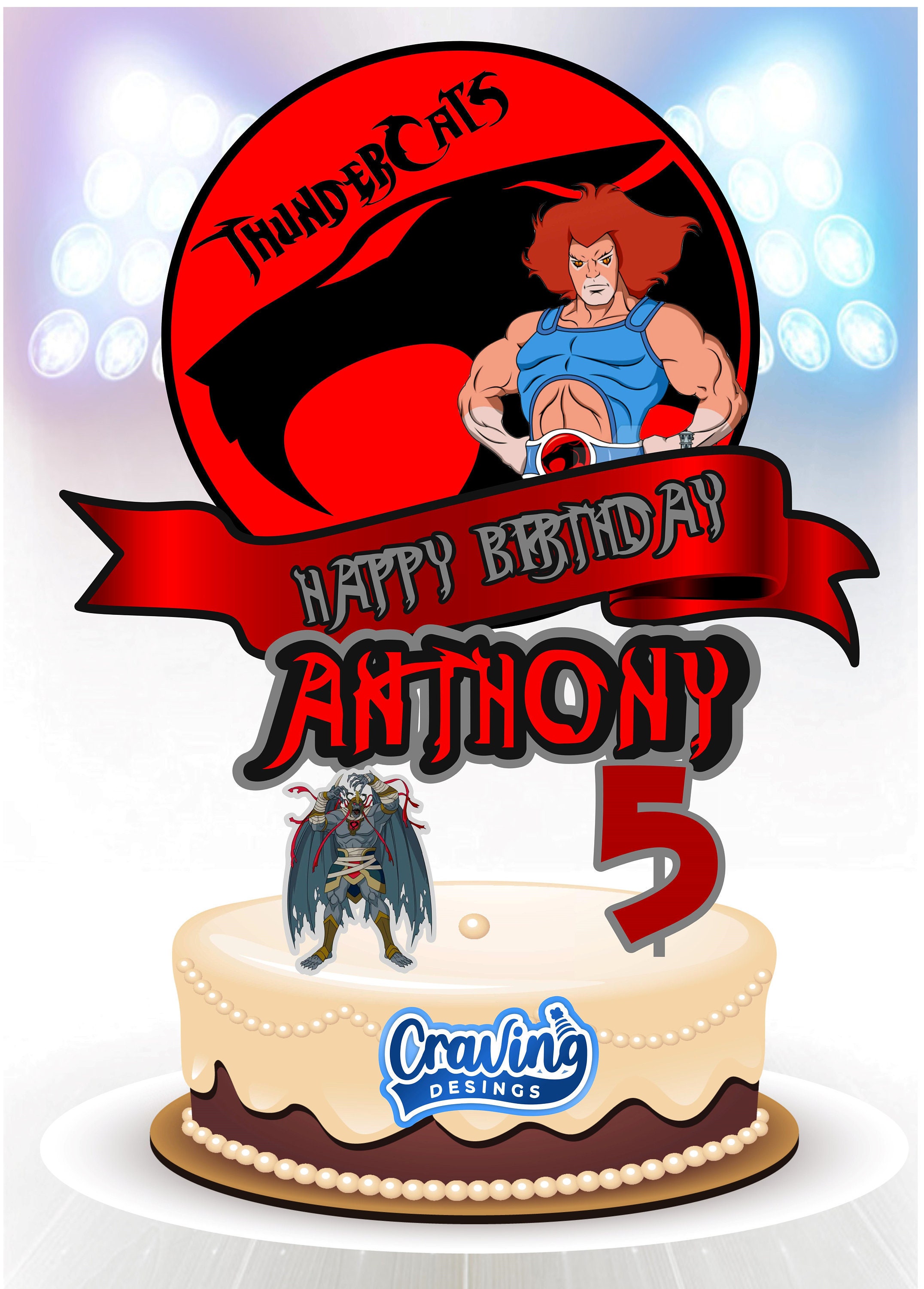 ThunderCats Party ThunderCats Cake Topper ThunderCats Birthday ...