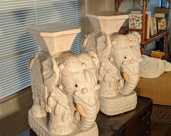 Ceramic Elephant Side Table - Etsy