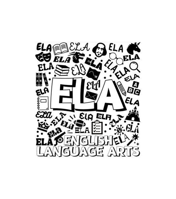 ELA English Language Arts Typography INSTANT DOWNLOAD Jpg | Etsy