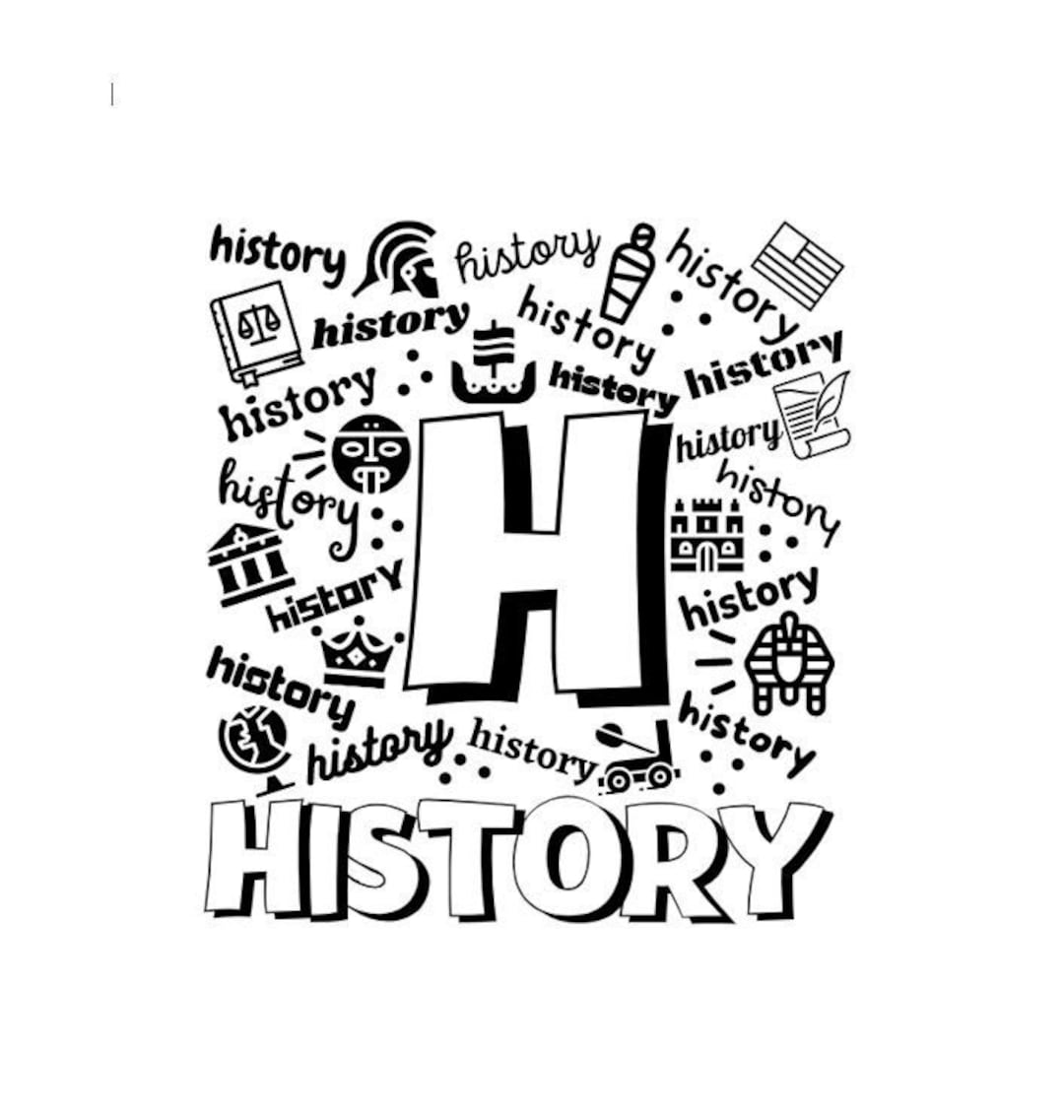 History Typography INSTANT DOWNLOAD Jpg, Svg, Png, for Use With ...