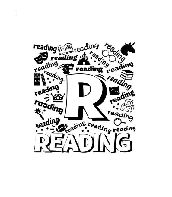 Reading Typography INSTANT DOWNLOAD Jpg Svg Png for Use | Etsy