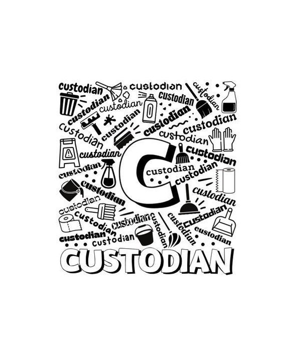 Custodian Typography INSTANT DOWNLOAD Jpg Svg Png for Use | Etsy